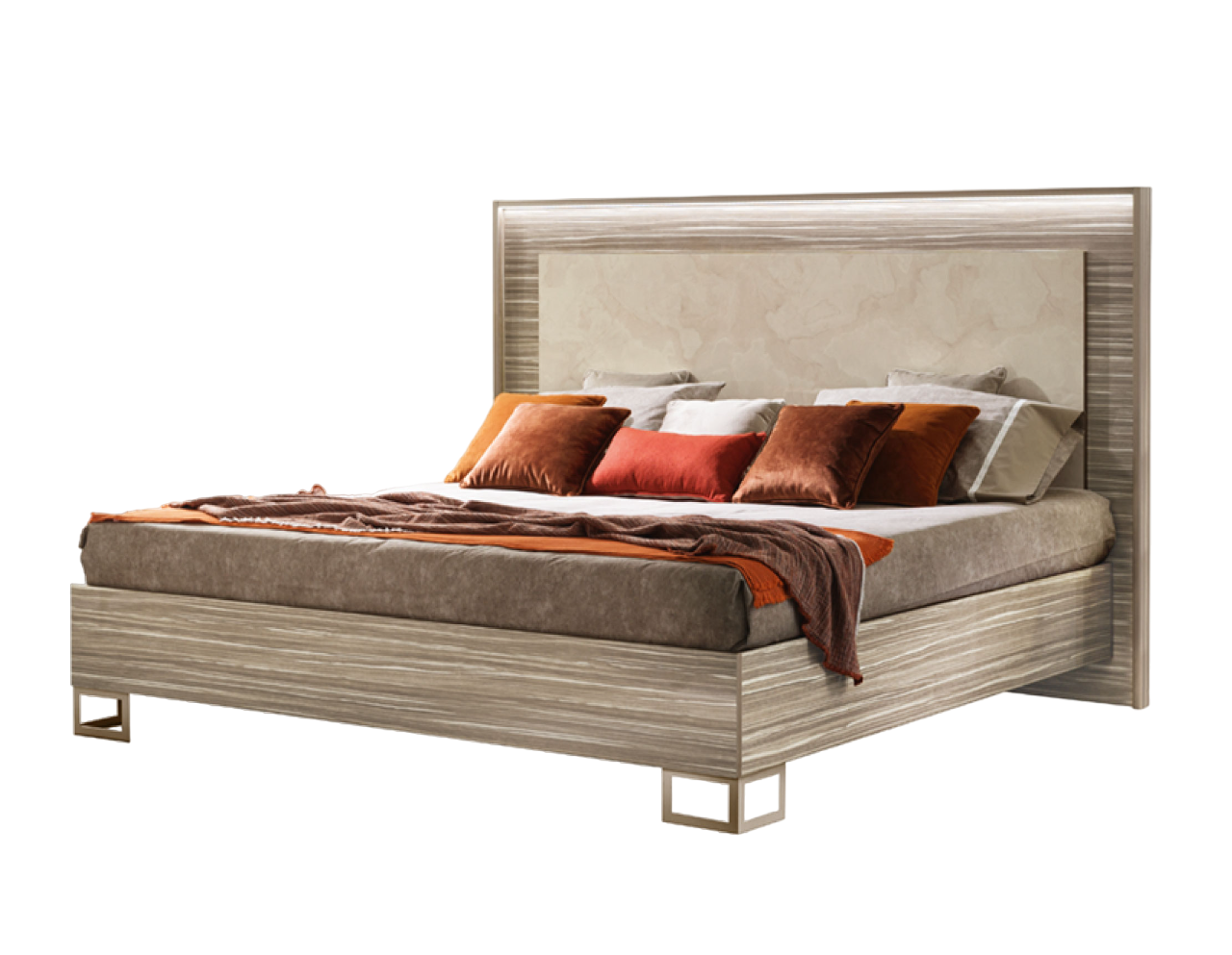 Letto legno queen/king size Luce Light - Adora